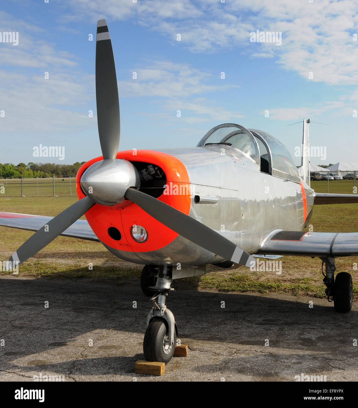 Light airplane used for military training in the 50s Pilatus PC-3 Stock ...