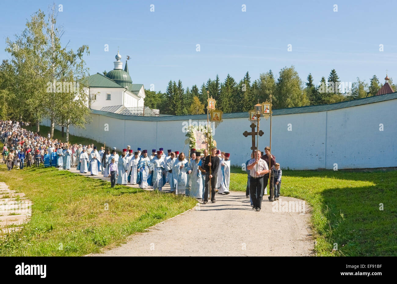 The annual sacred religious procession of Icon of Our Lady of Iver ...