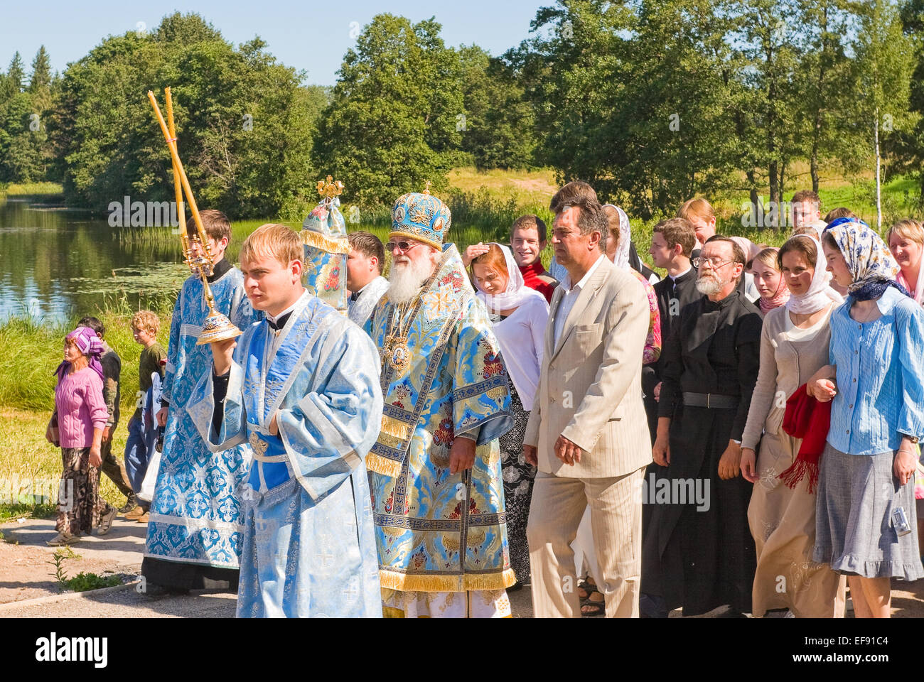 The annual sacred religious procession of Icon of Our Lady of Iver ...