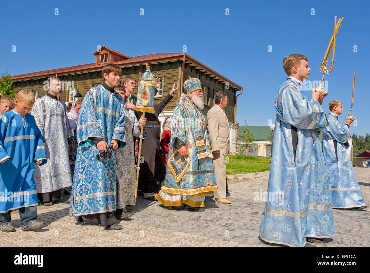 The annual sacred religious procession of Icon of Our Lady of Iver ...