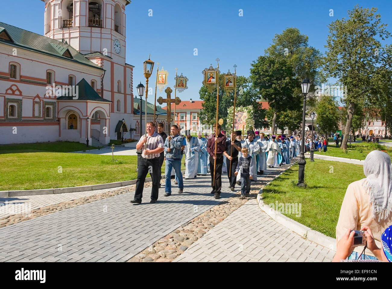 The annual sacred religious procession of Icon of Our Lady of Iver ...
