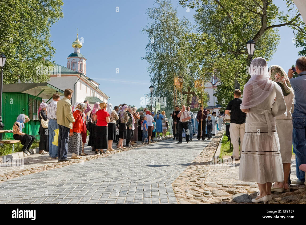 The annual sacred religious procession of Icon of Our Lady of Iver ...