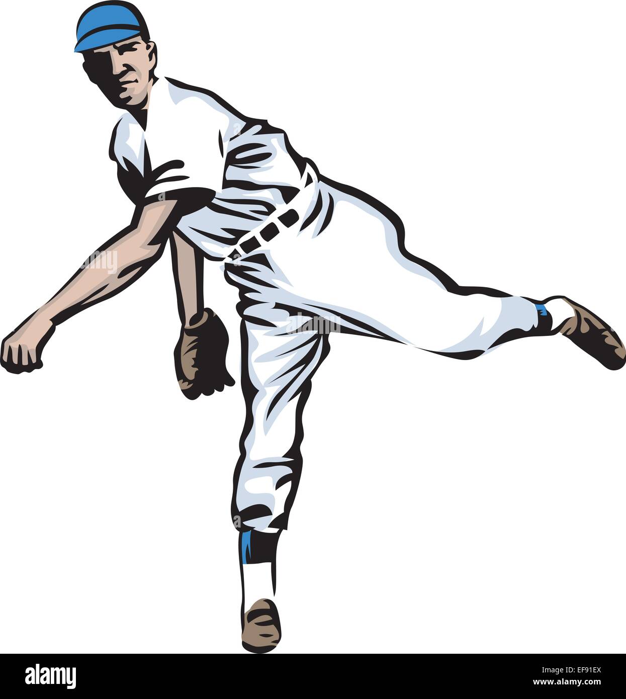 Pitchers motion Stock Vector Images - Alamy