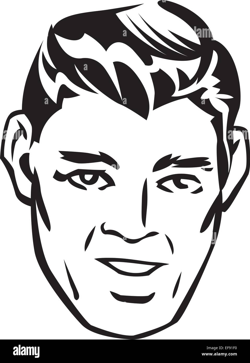 Cartoon grinning man hi-res stock photography and images - Alamy