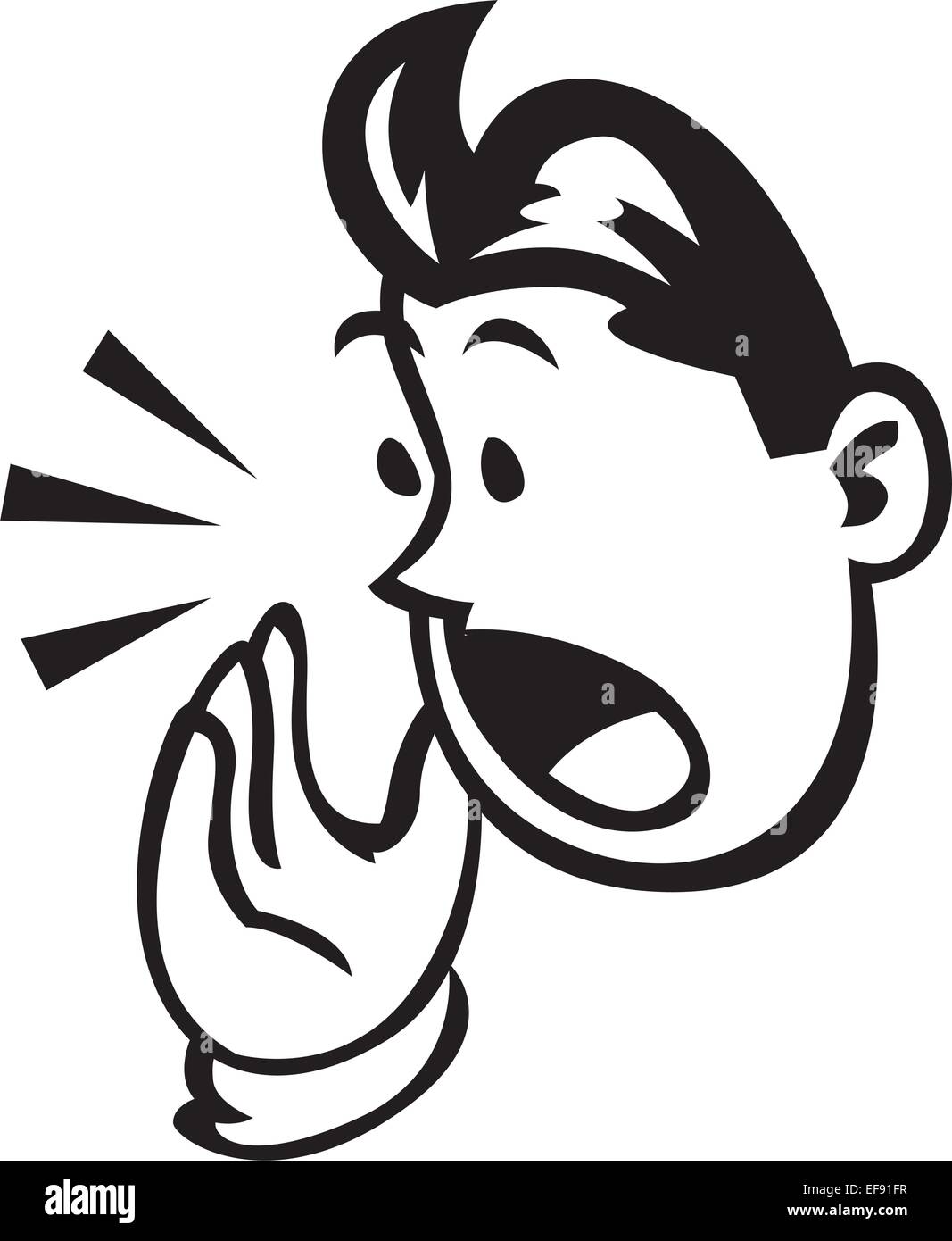 Man hands on head in Stock Vector Images - Alamy