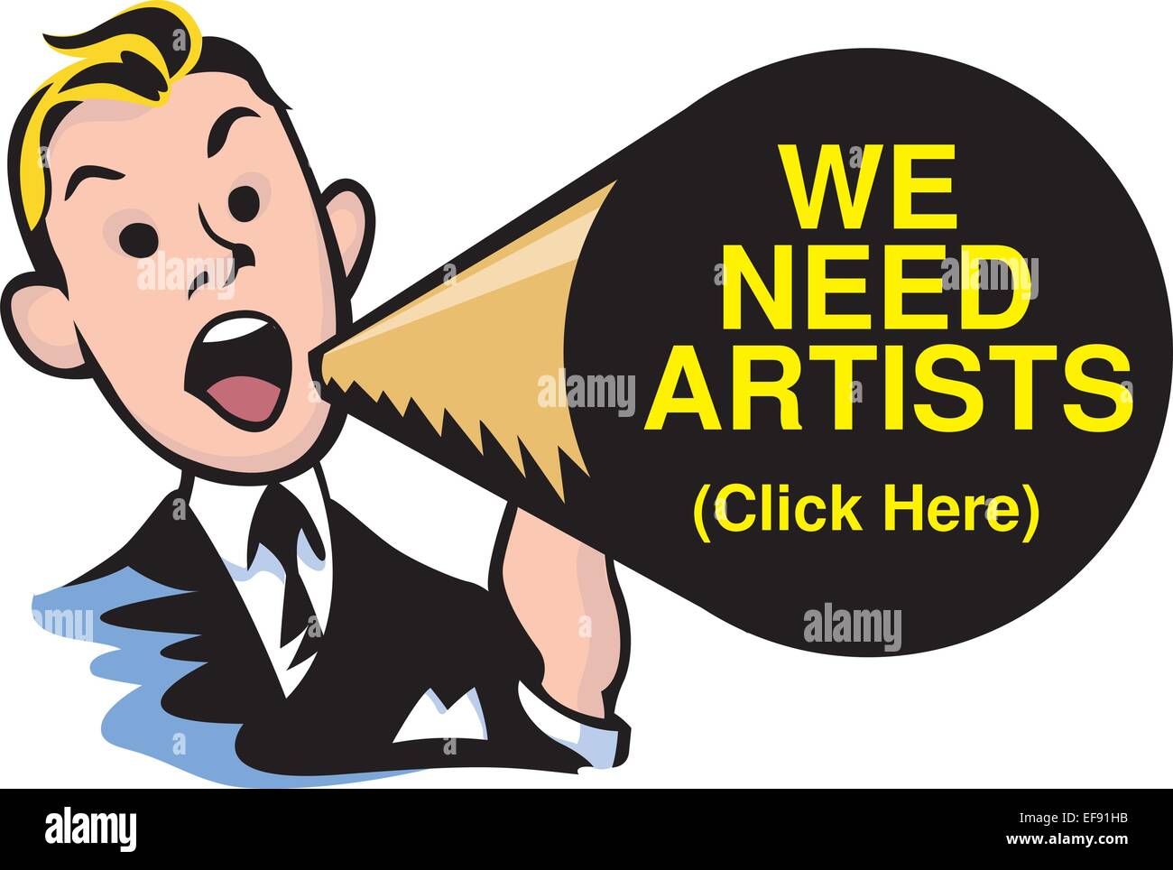 Man announcing hi-res stock photography and images - Alamy