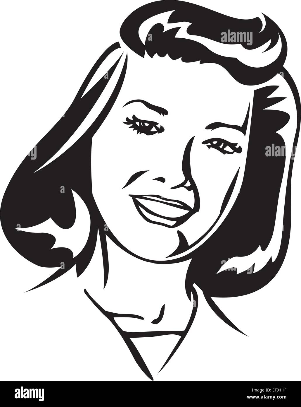 Woman head and shoulders Stock Vector Images - Alamy