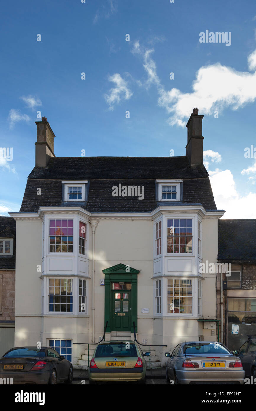Double fronted, bay windowed Georgian house in Broad Street, Stamford ...