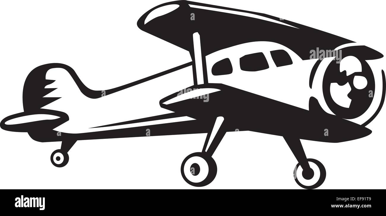 A small airplane in flight Stock Vector Image & Art - Alamy