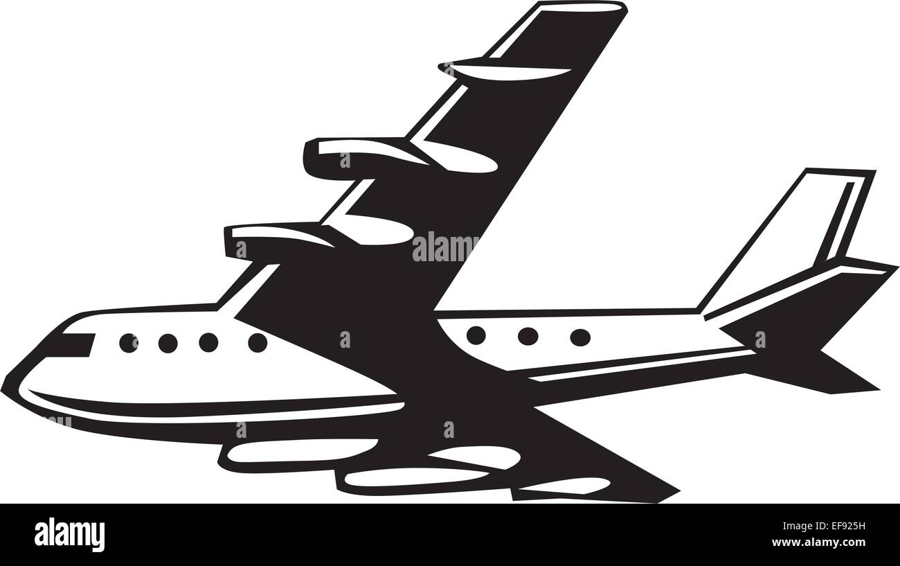 An airplane in flight Stock Vector Image & Art - Alamy