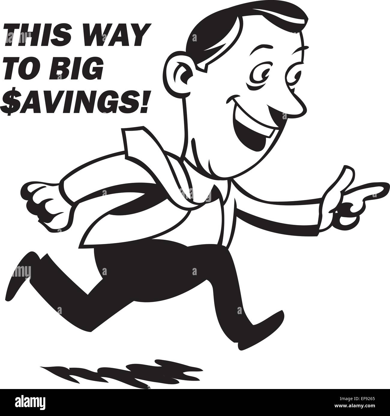 Cartoon man pointing way hi-res stock photography and images - Alamy