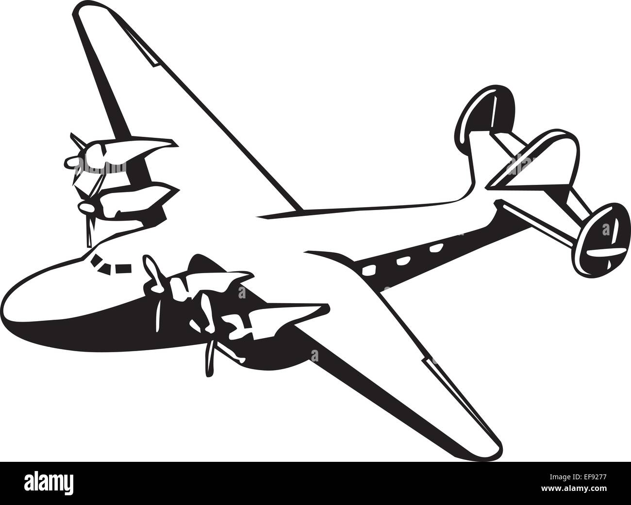 Air planes in flight Stock Vector Images - Alamy