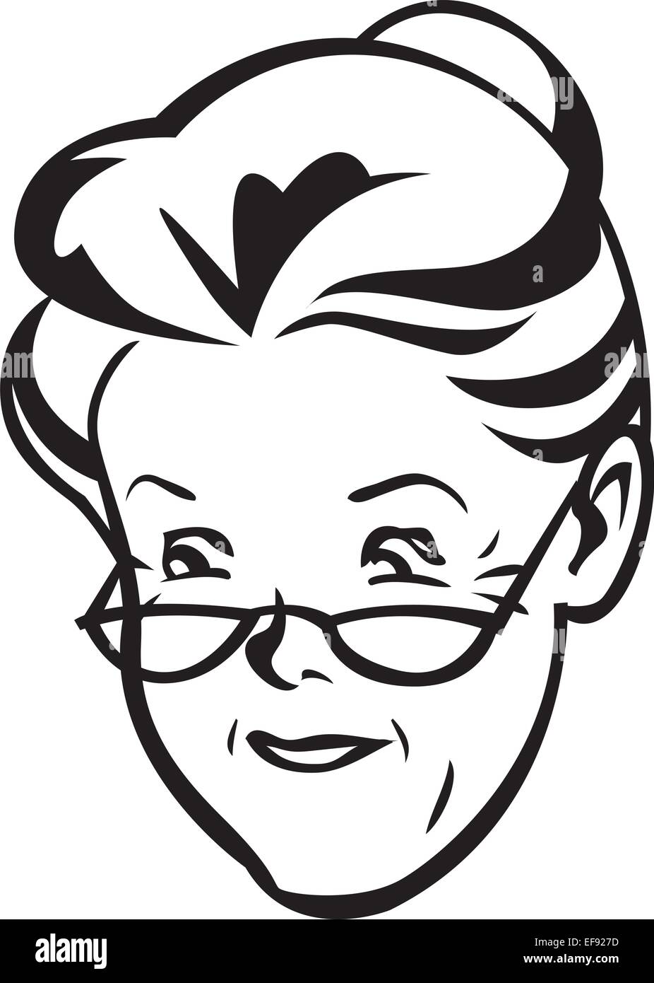 Wise faces Stock Vector Images - Alamy