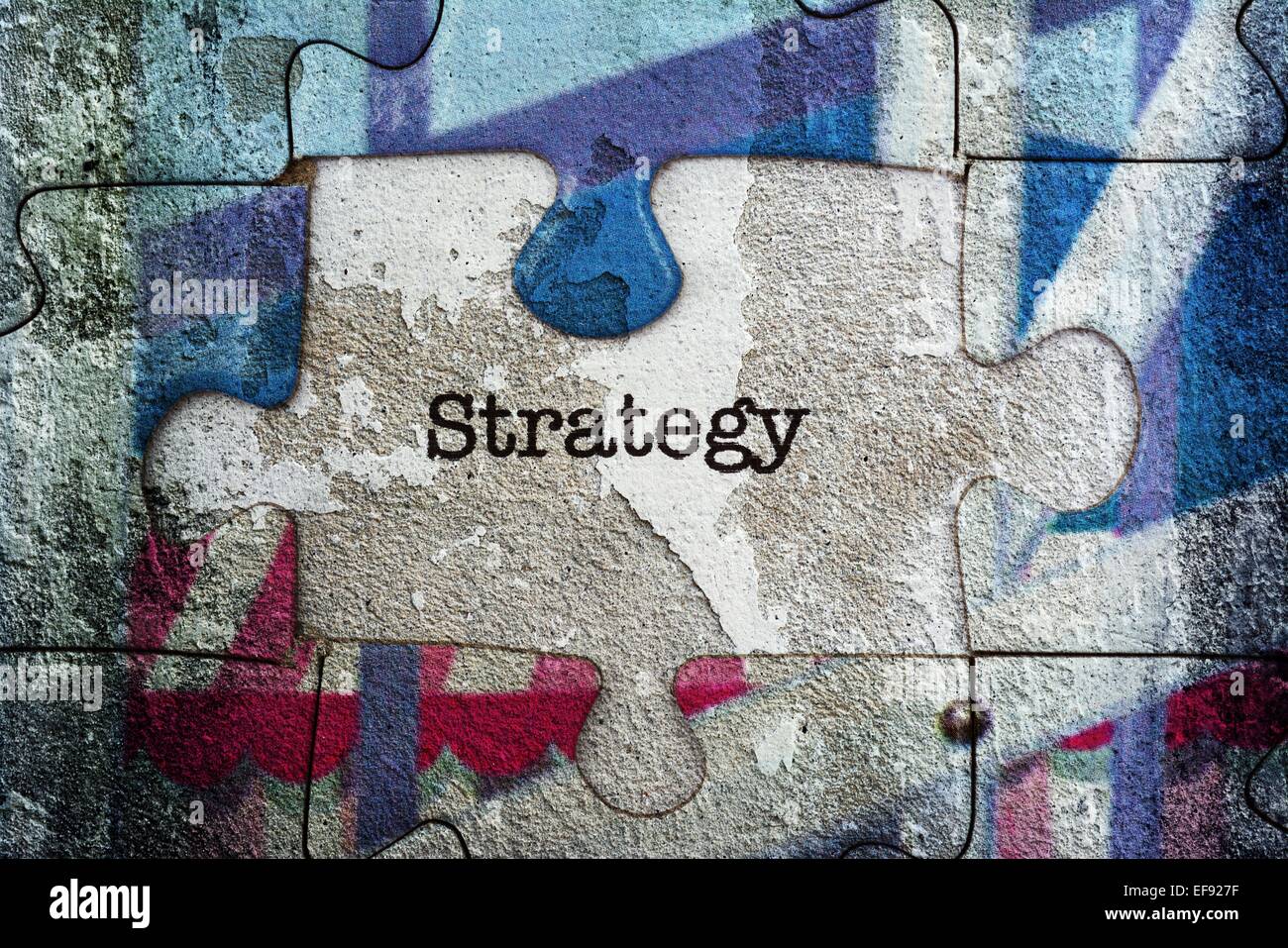 Strategy puzzle concept Stock Photo - Alamy