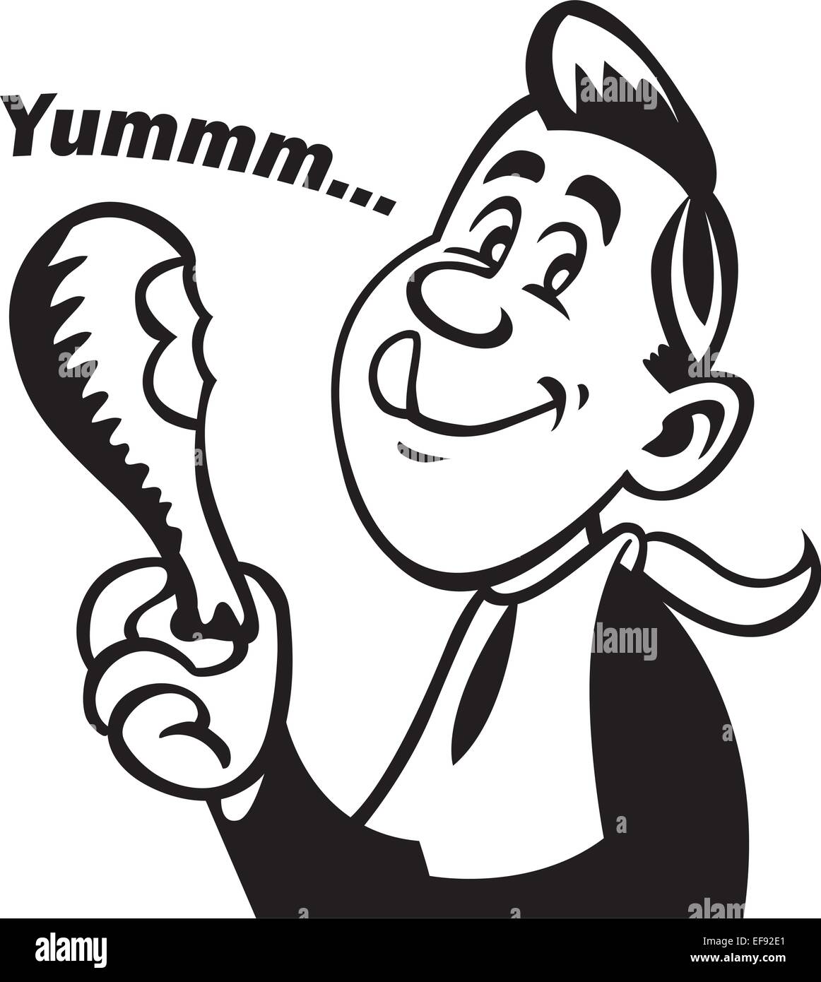 Licks its lips Stock Vector Images - Alamy