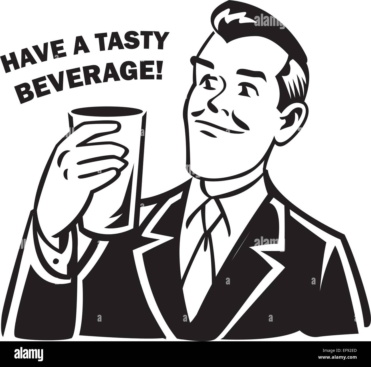 Beverages ad Stock Vector Images - Alamy