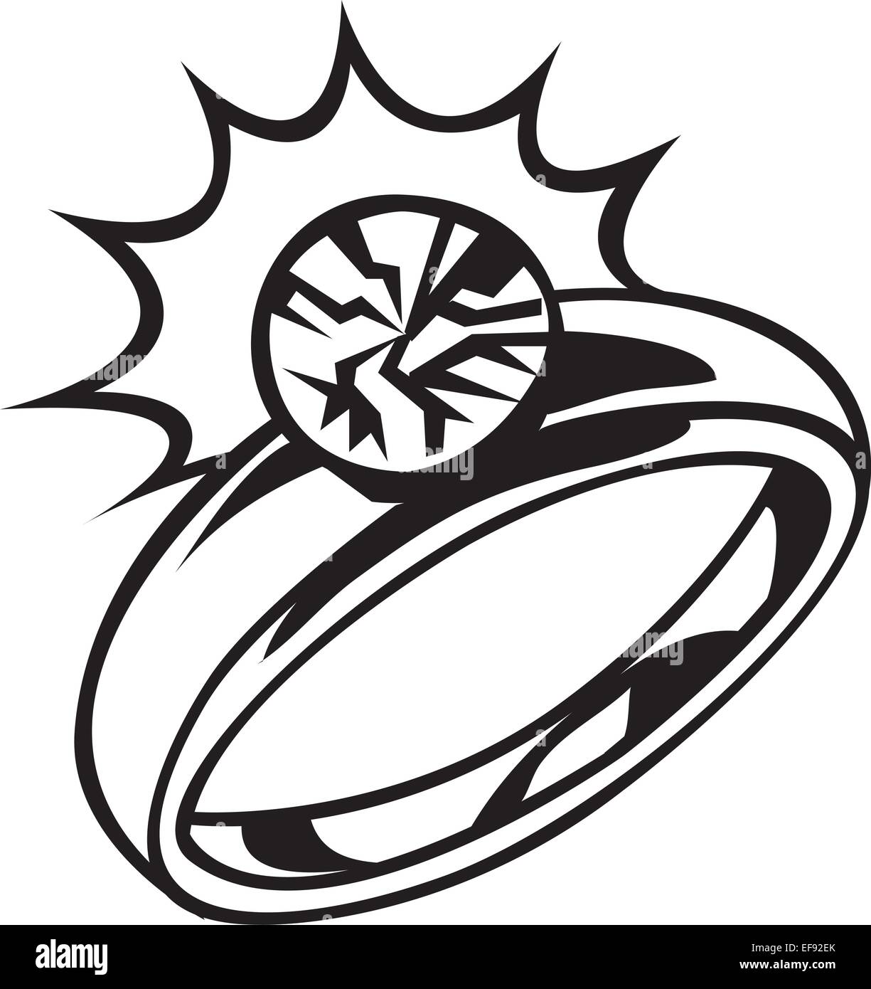 Engagement ring clipart Stock Vector Images - Alamy