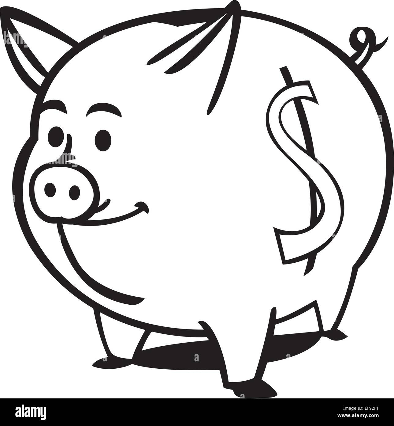 Piggy banks Stock Vector Images - Alamy