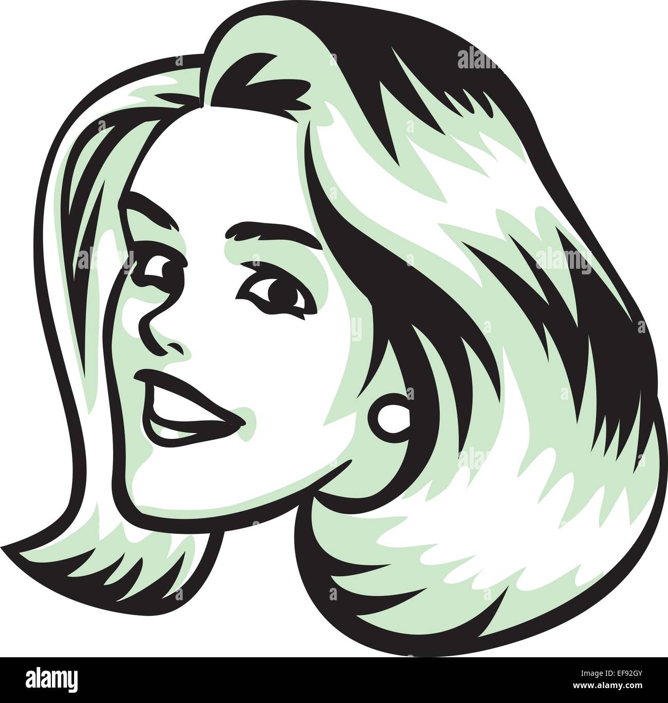 Portrait of a woman Stock Vector Image & Art - Alamy