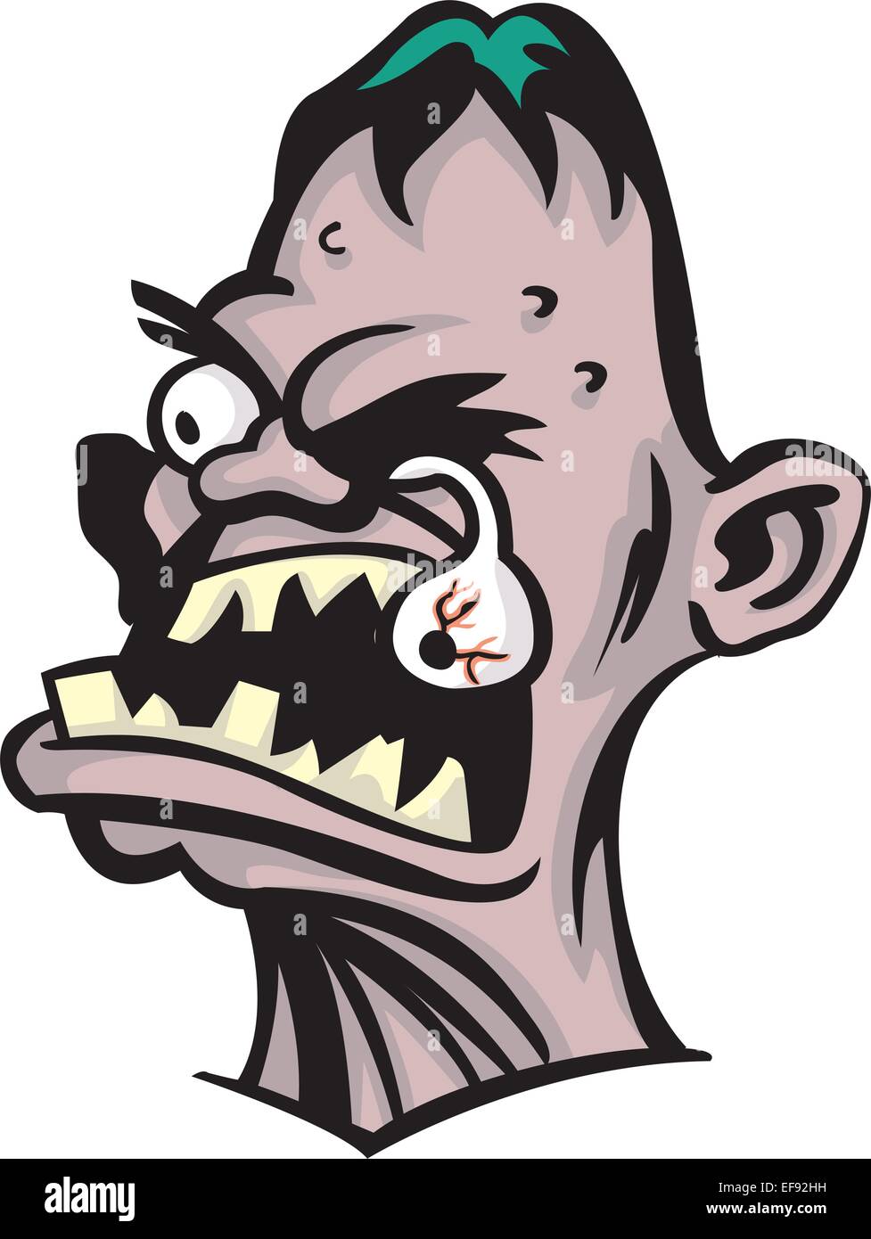 Eyeball Hanging Out Of Socket Cartoon