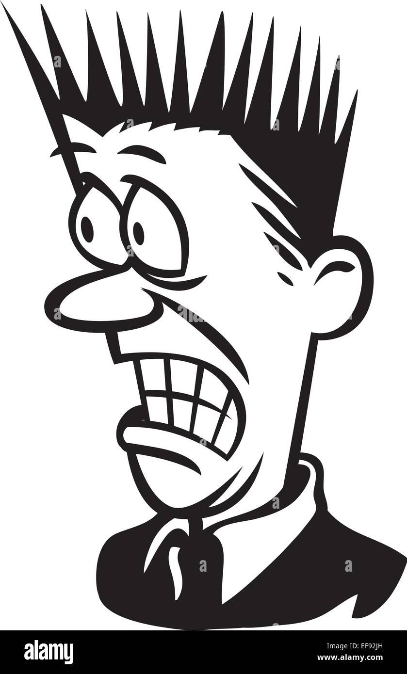 A scared man Stock Vector Image & Art - Alamy