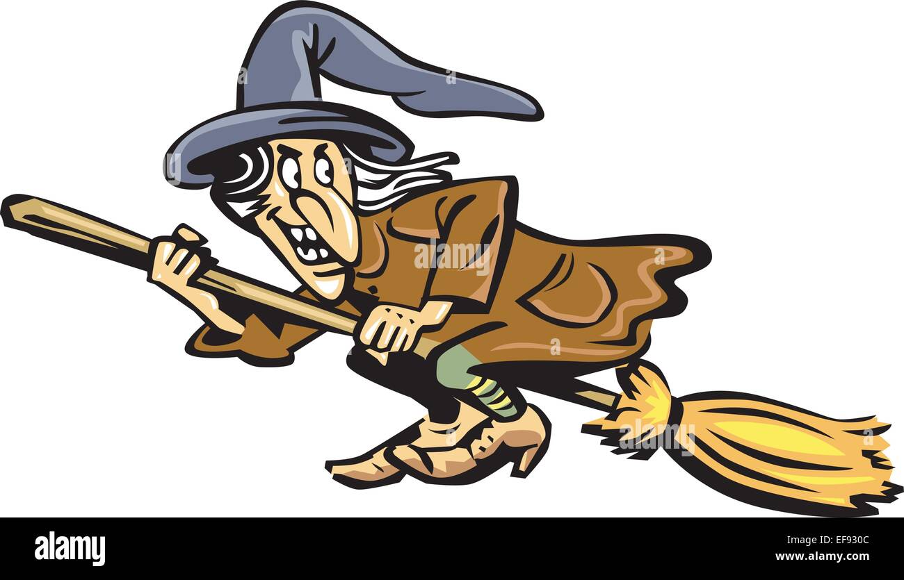 Witch brooms Stock Vector Images - Alamy