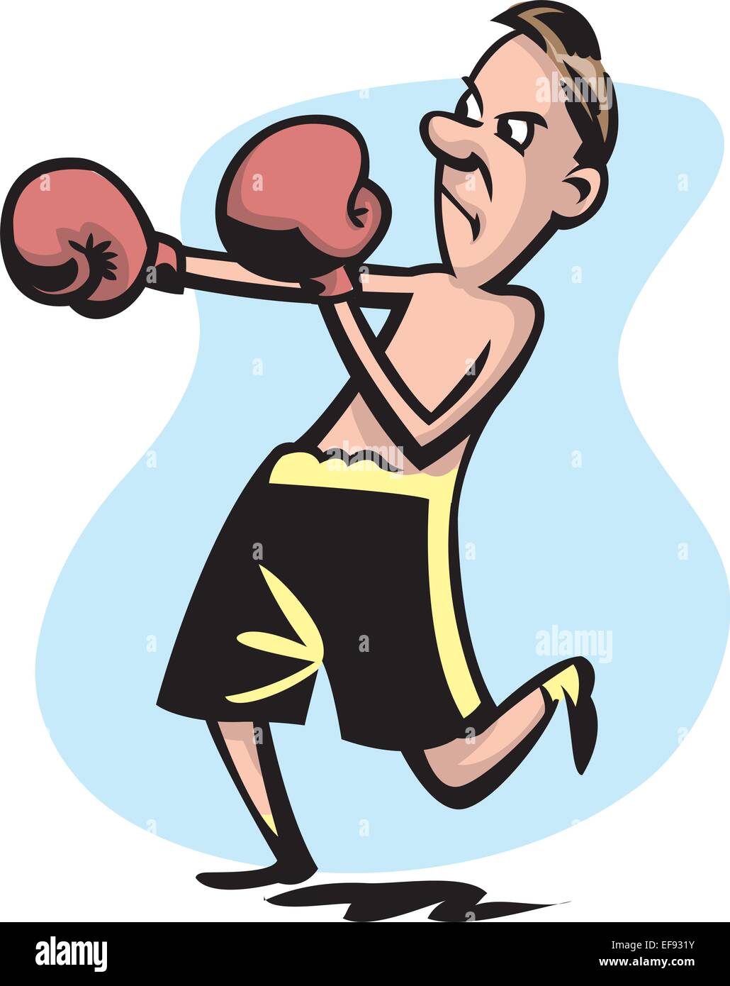 Full length boxing Stock Vector Images - Alamy