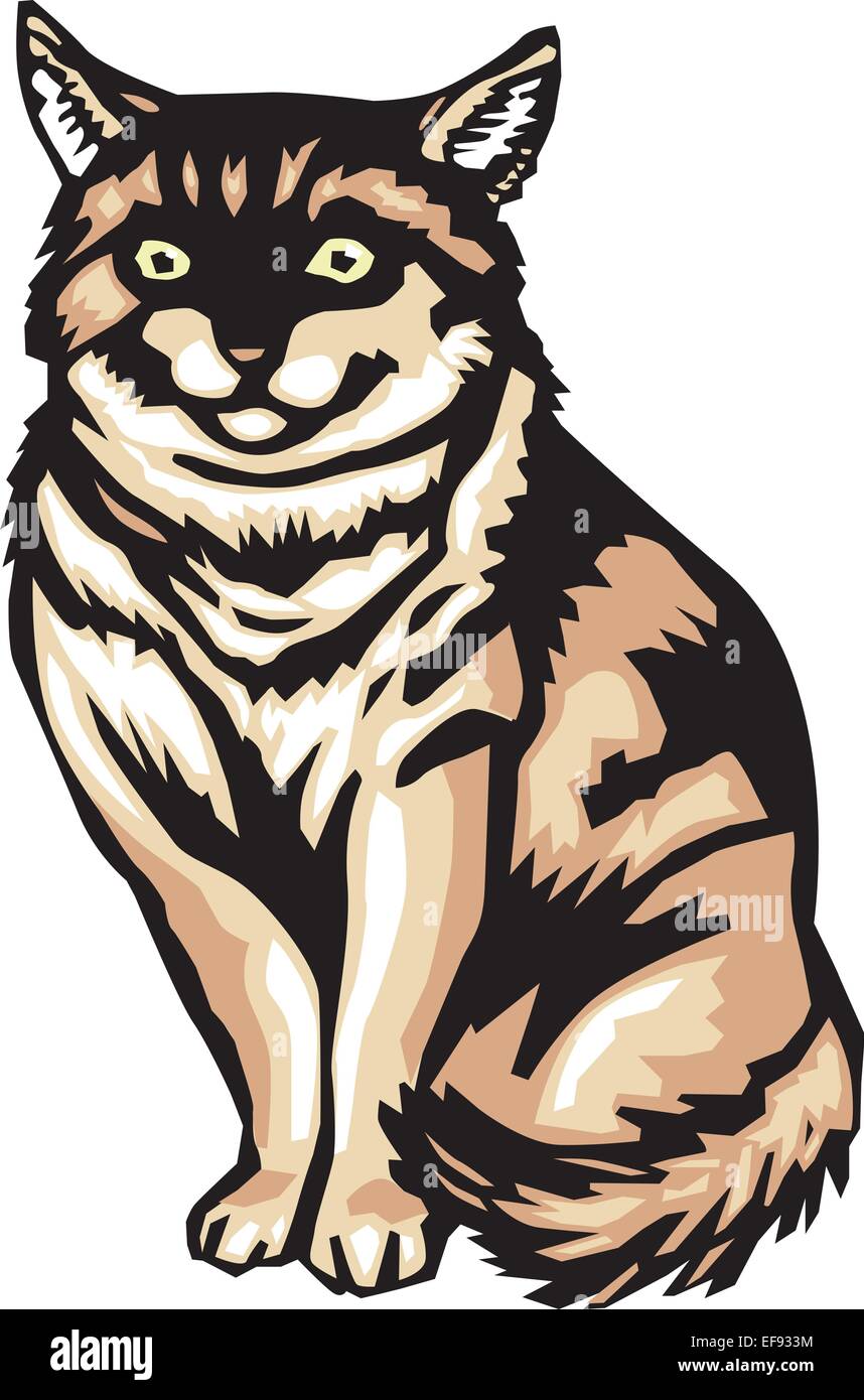 Seated cat Stock Vector Images - Alamy