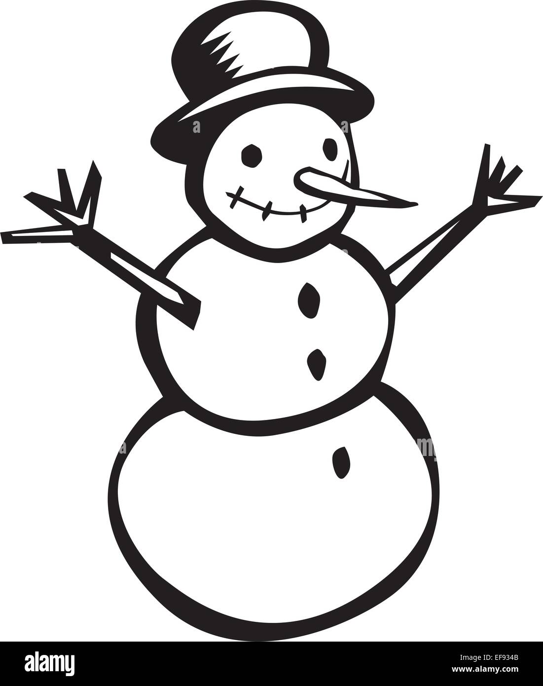 Snowman faces Stock Vector Images - Alamy