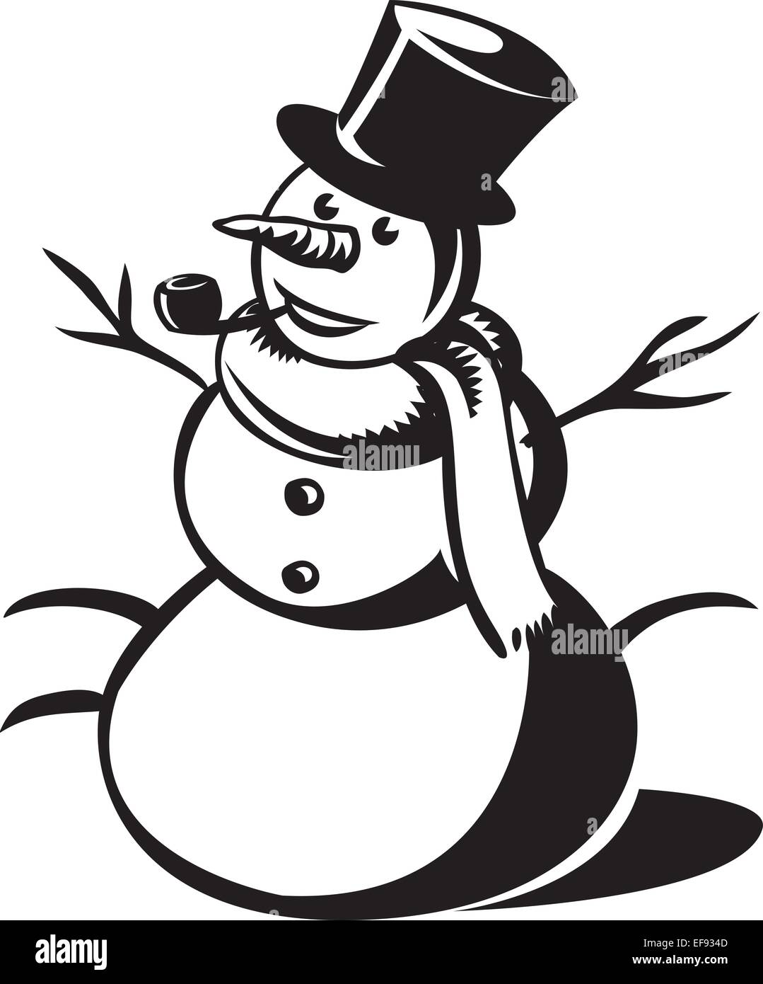 Cartoon snow man no hi-res stock photography and images - Alamy