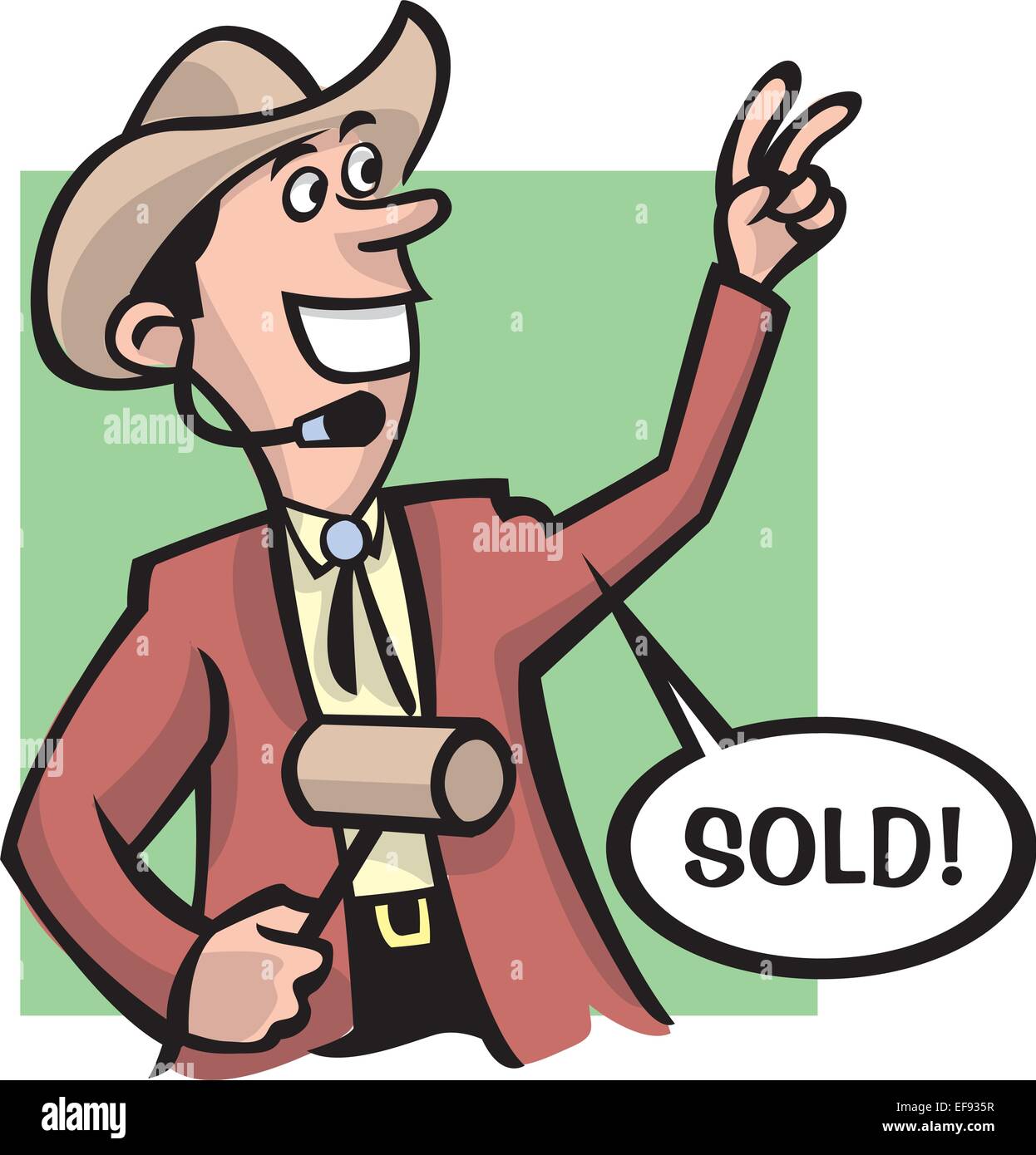 Auctioneer Stock Vector Image & Art - Alamy