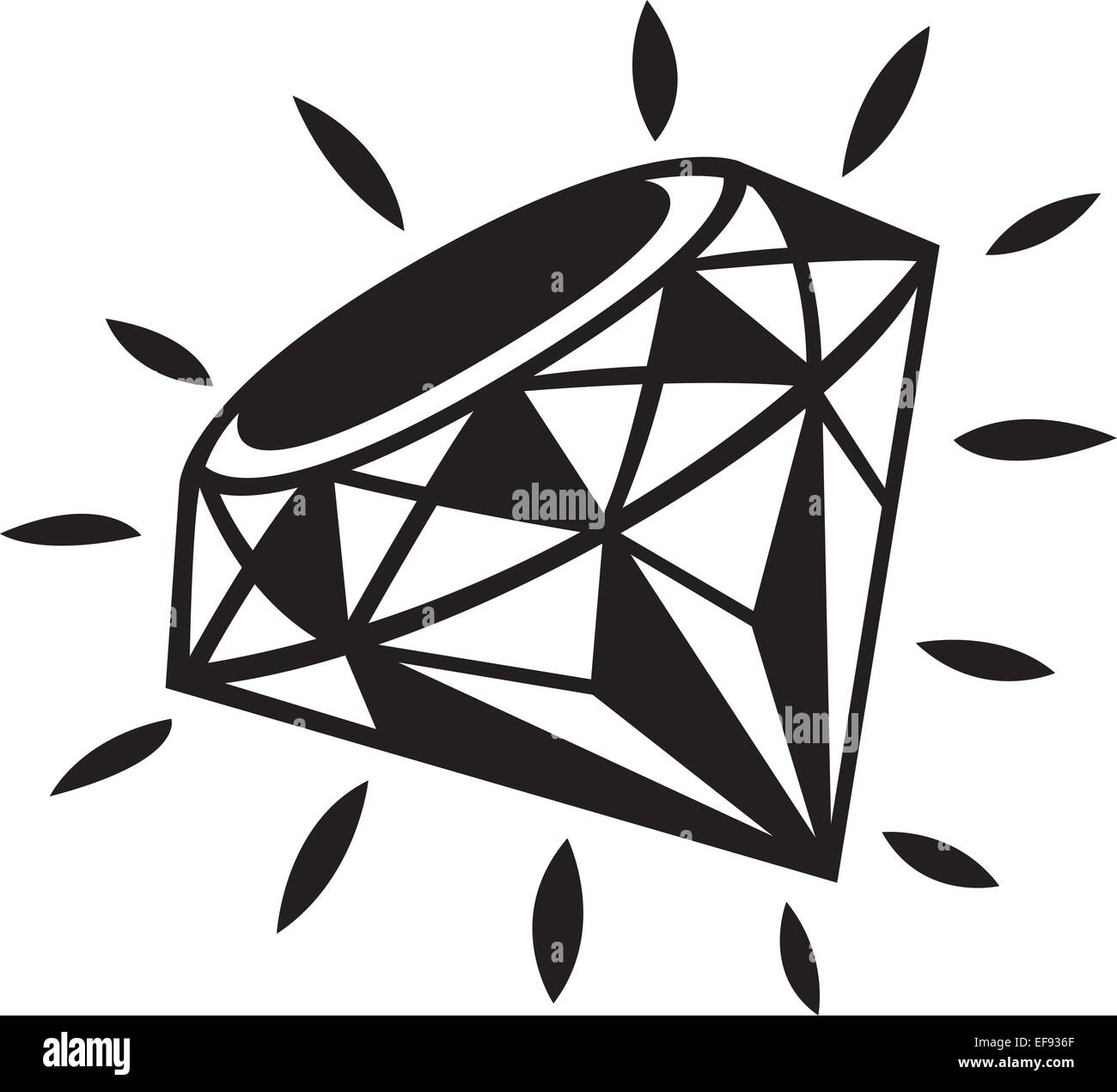 Diamond Clip Art Black And White