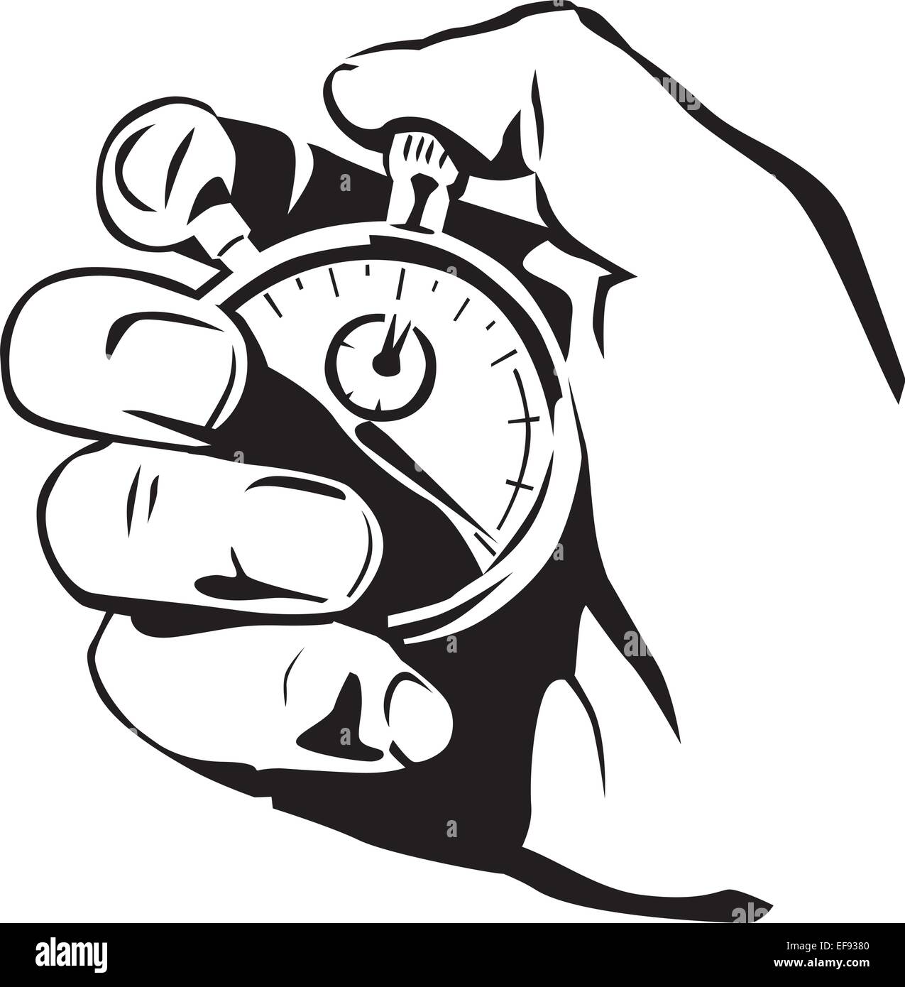 Hand Holding Stopwatch Stock Vector Image & Art - Alamy