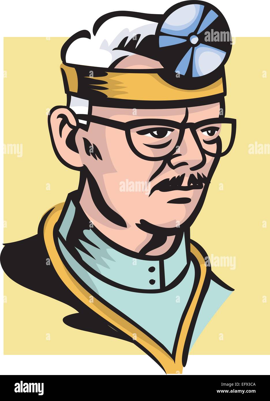 Serious doctor Stock Vector Images - Alamy