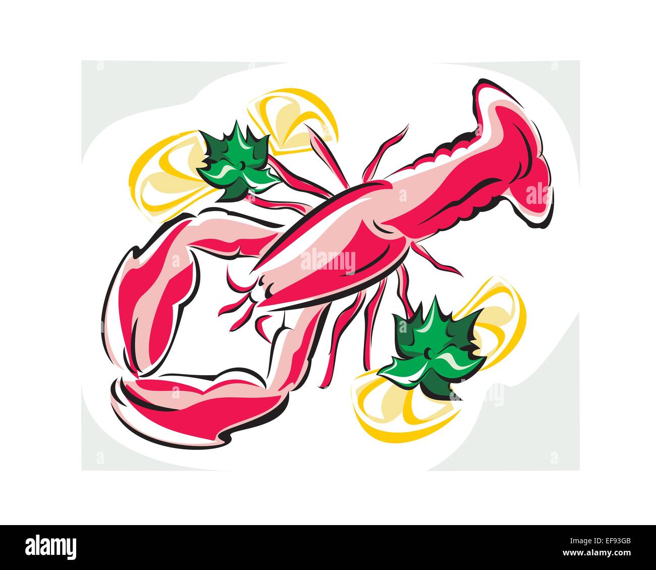 Lobster food art Cut Out Stock Images & Pictures - Alamy