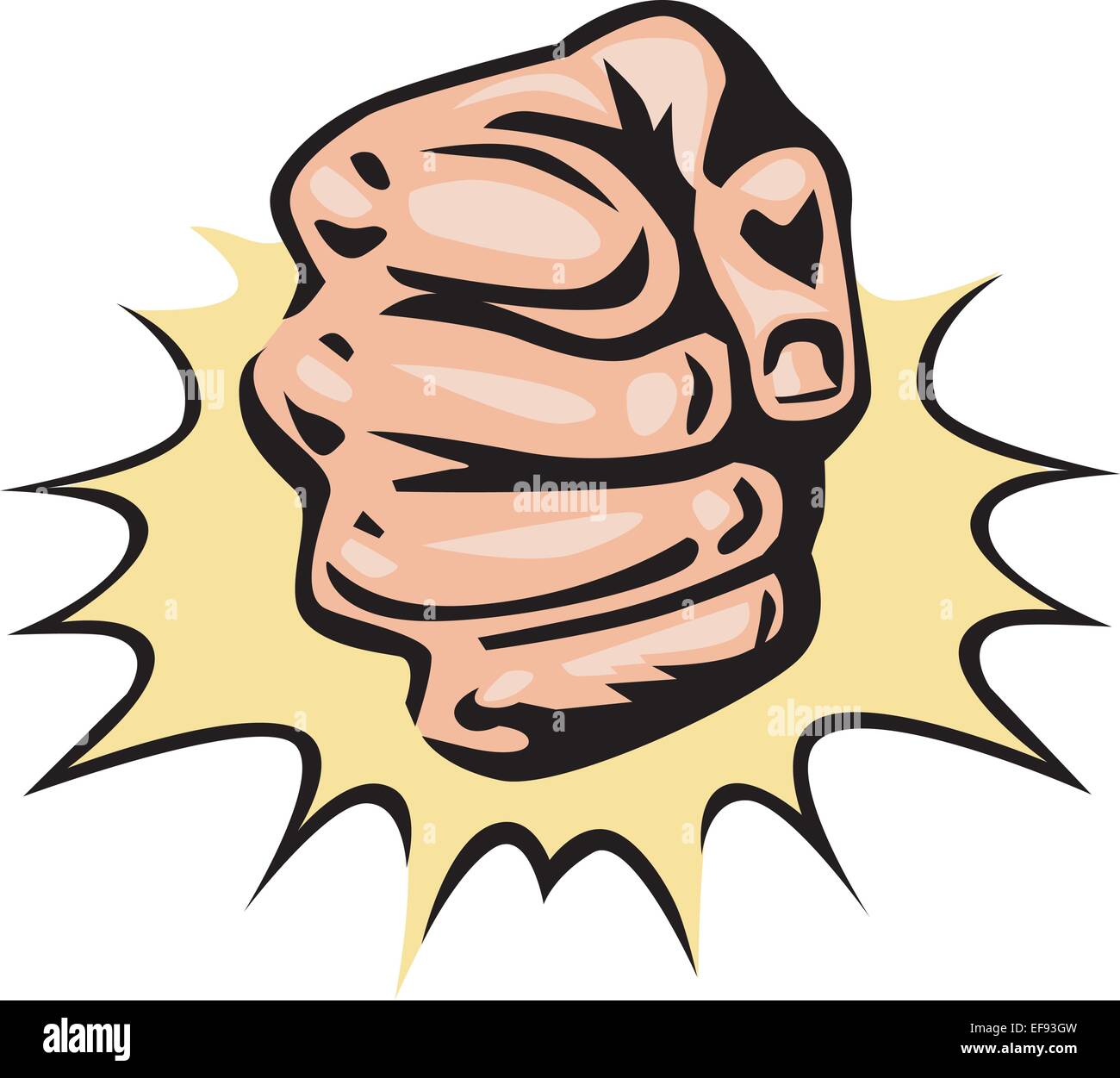 Closed fist hand gesture Stock Vector Images - Alamy