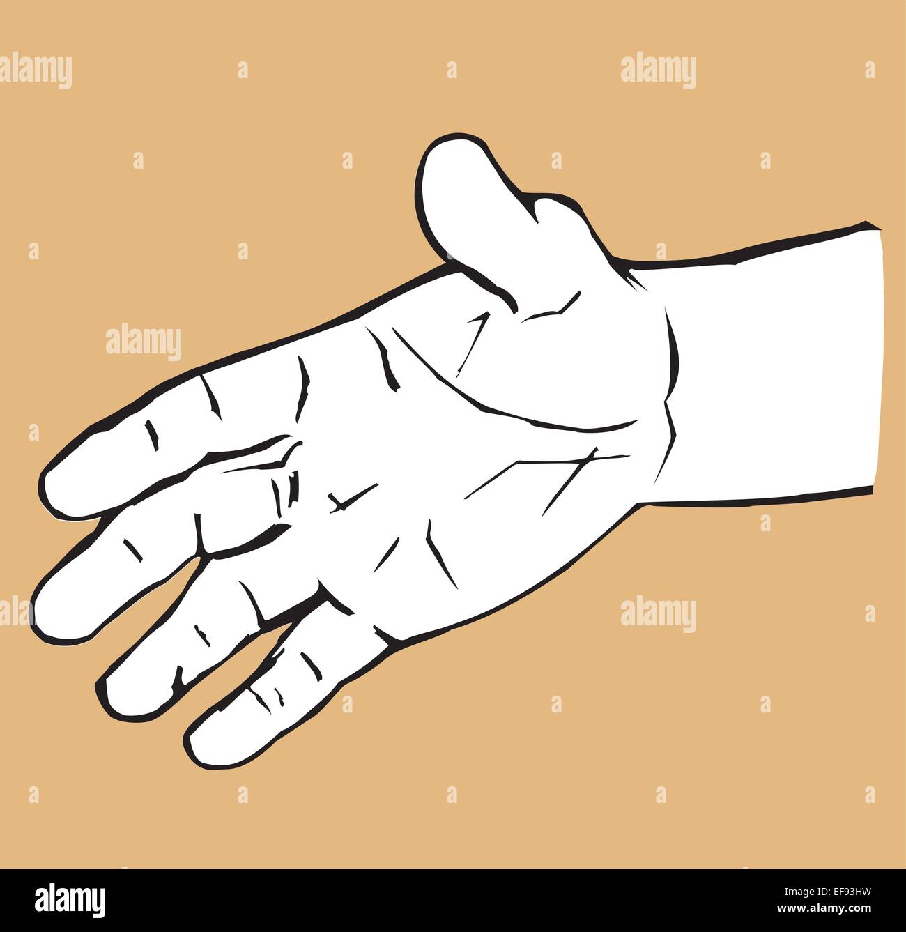 Extended hand welcome open palm hi-res stock photography and images - Alamy