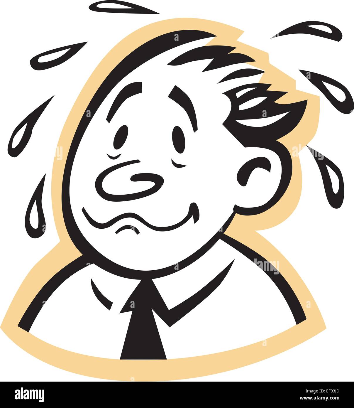Nervous Sweating Clipart