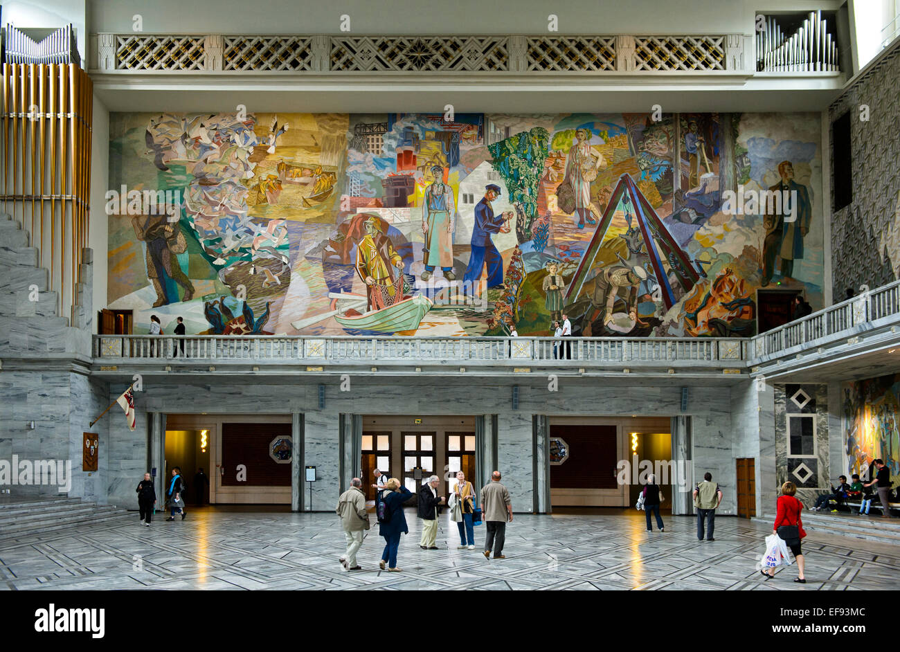 Nobel prize hall mural hi-res stock photography and images - Alamy