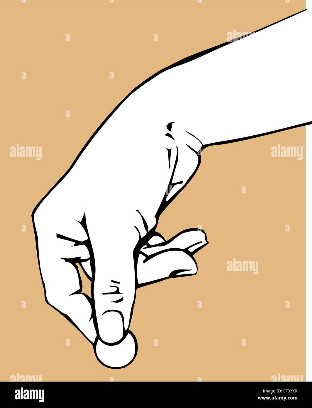 Hand holding coins clipart Stock Vector Images - Alamy