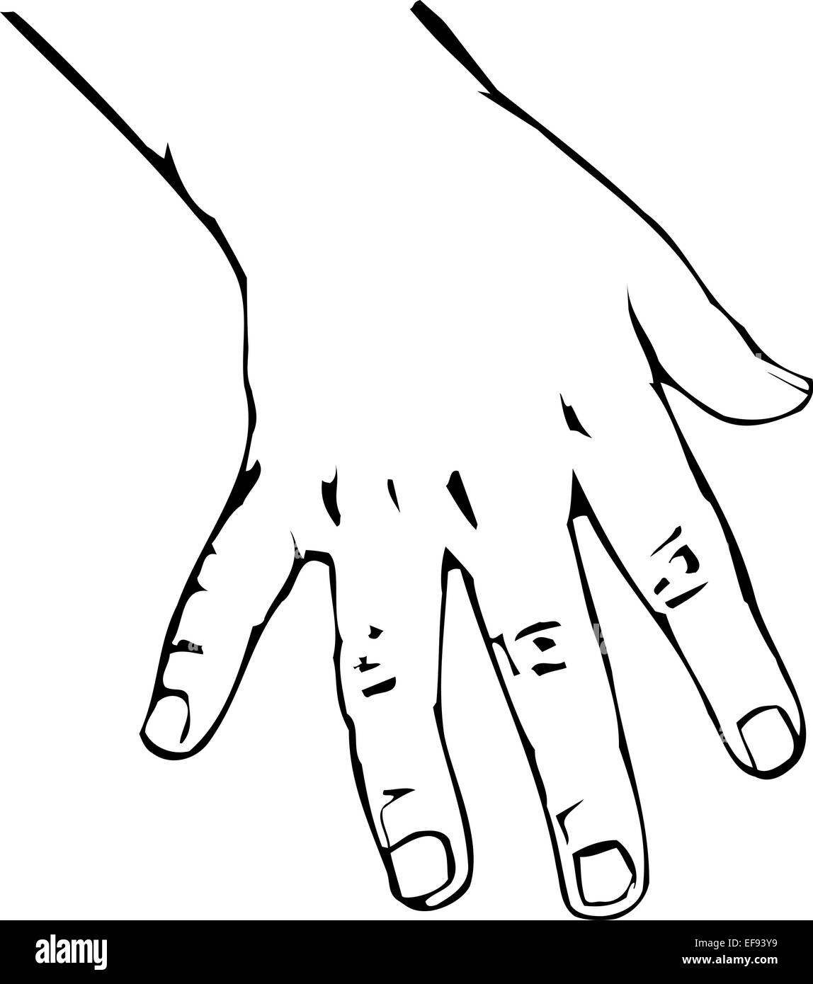 Hands grabbing illustration Stock Vector Images - Alamy