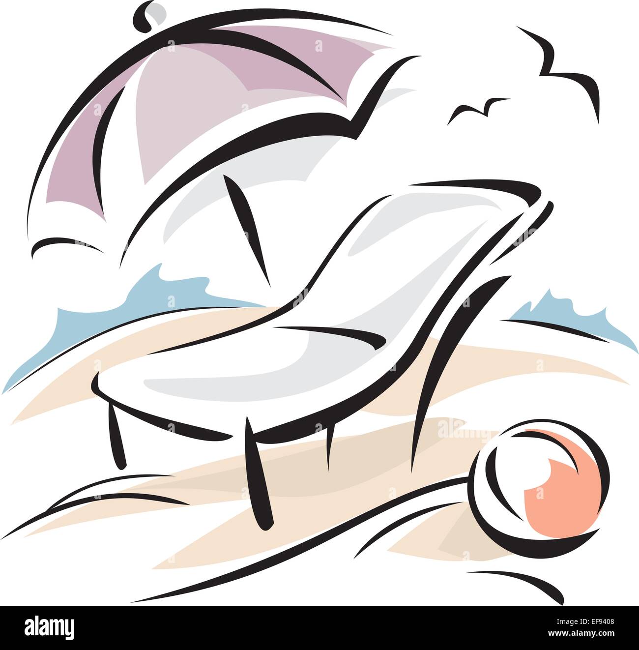 People and beach Stock Vector Images - Alamy