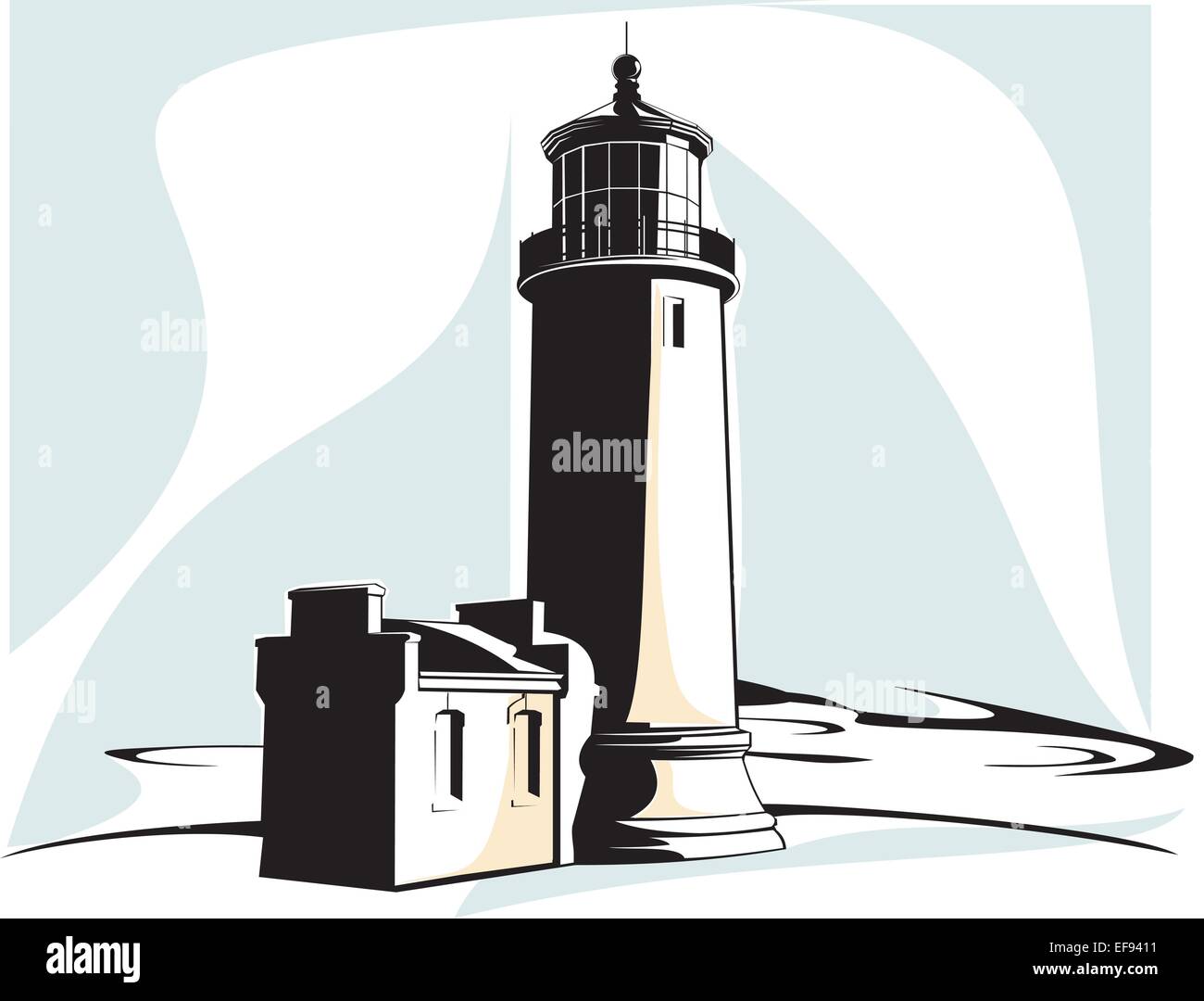 Historic lighthouses Stock Vector Images - Alamy