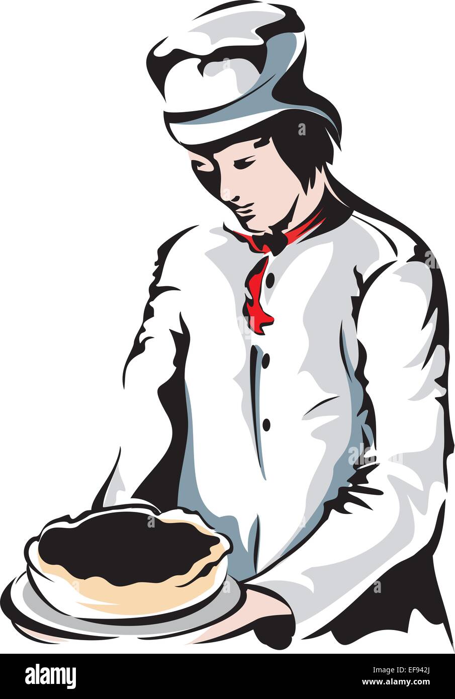 Pie hat Stock Vector Images - Alamy