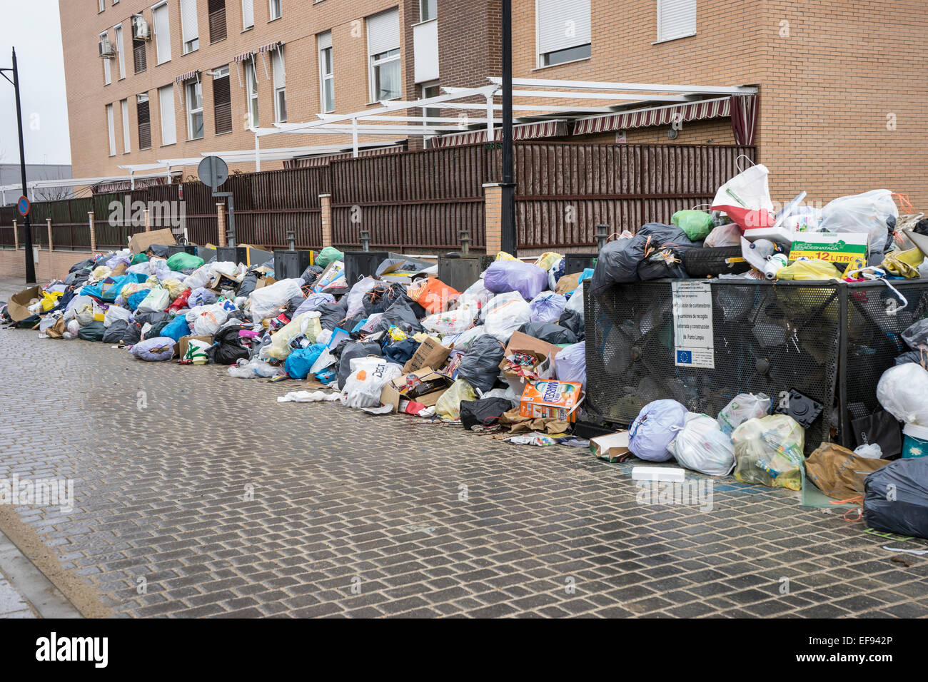 pollution, strike by municipal waste collection Stock Photo - Alamy