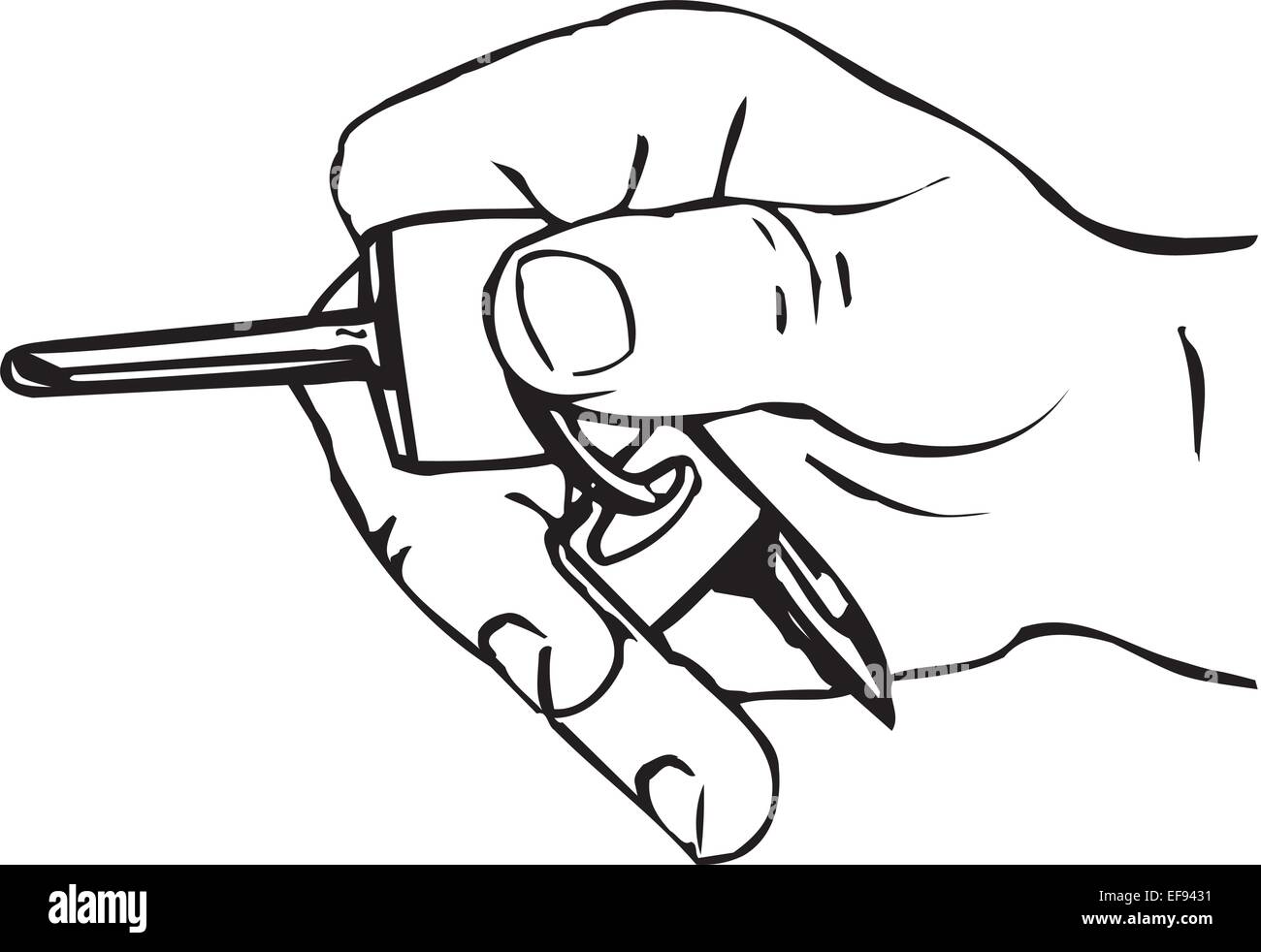 Hand Holding Keys Stock Vector Image & Art - Alamy