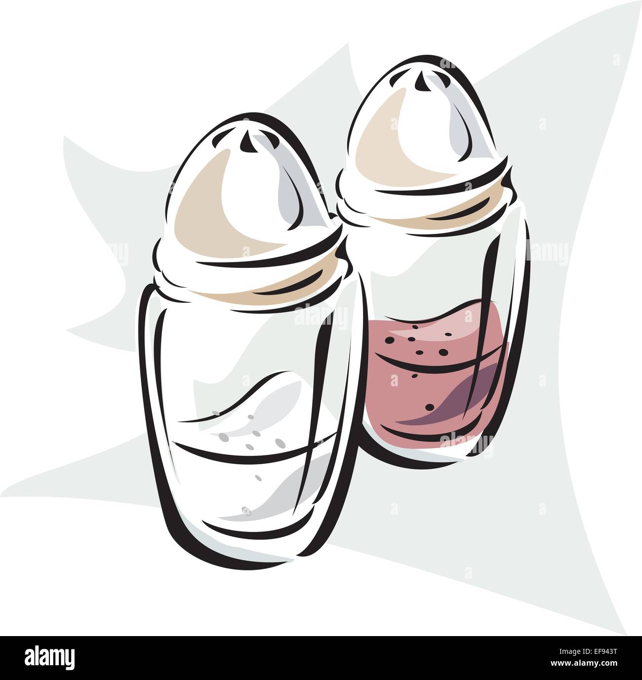 Salt and Pepper Shakers Stock Vector Image & Art - Alamy