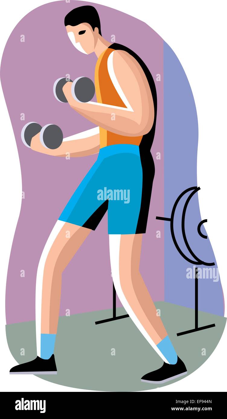 Fitness weight no people Stock Vector Images - Alamy