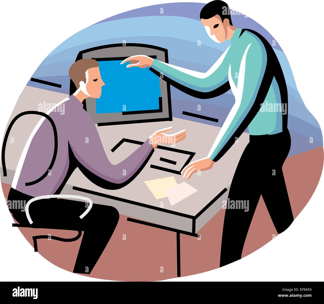 Business people folders Stock Vector Images - Alamy