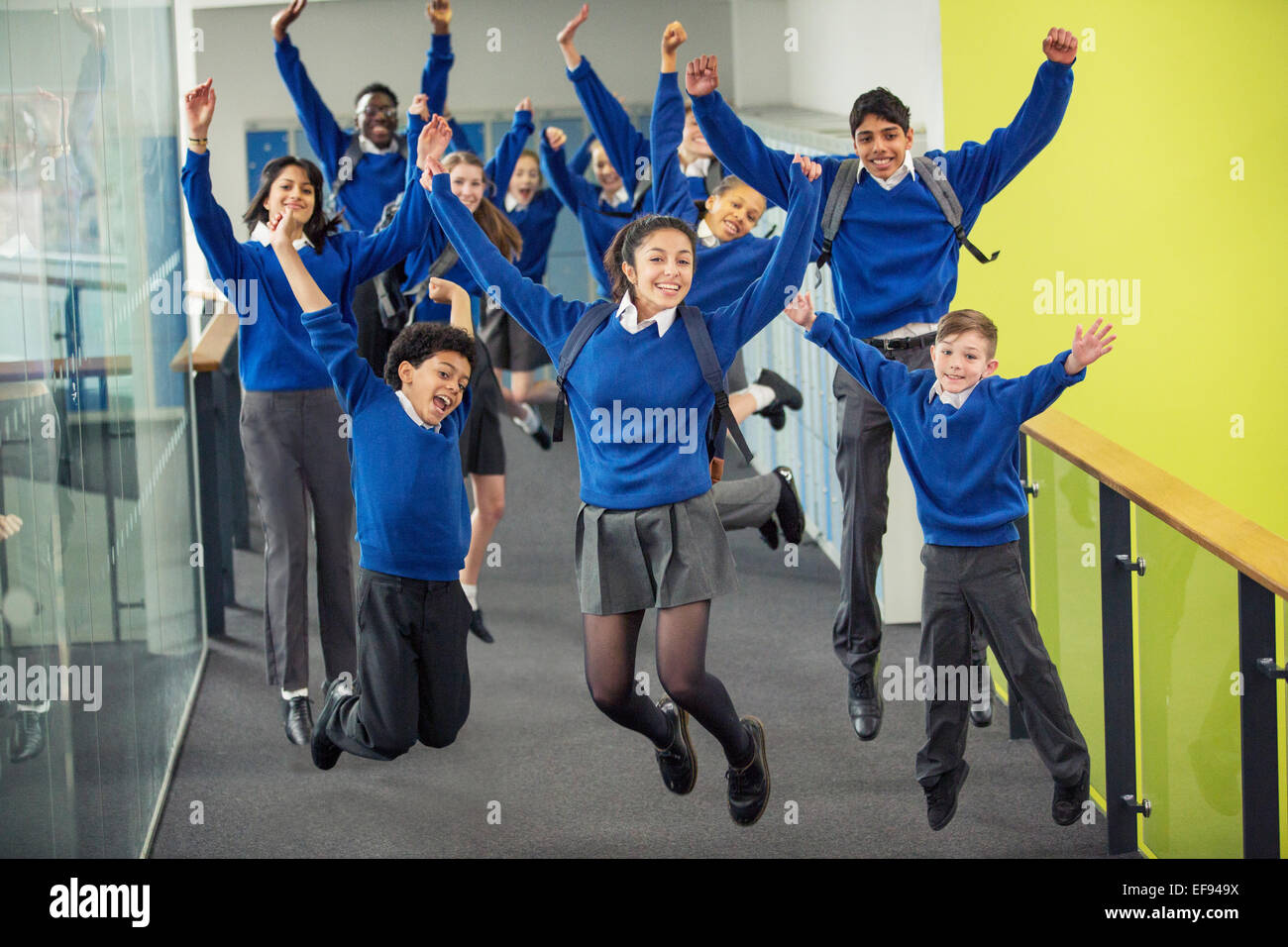 Sixth form group in uniform hi-res stock photography and images - Alamy